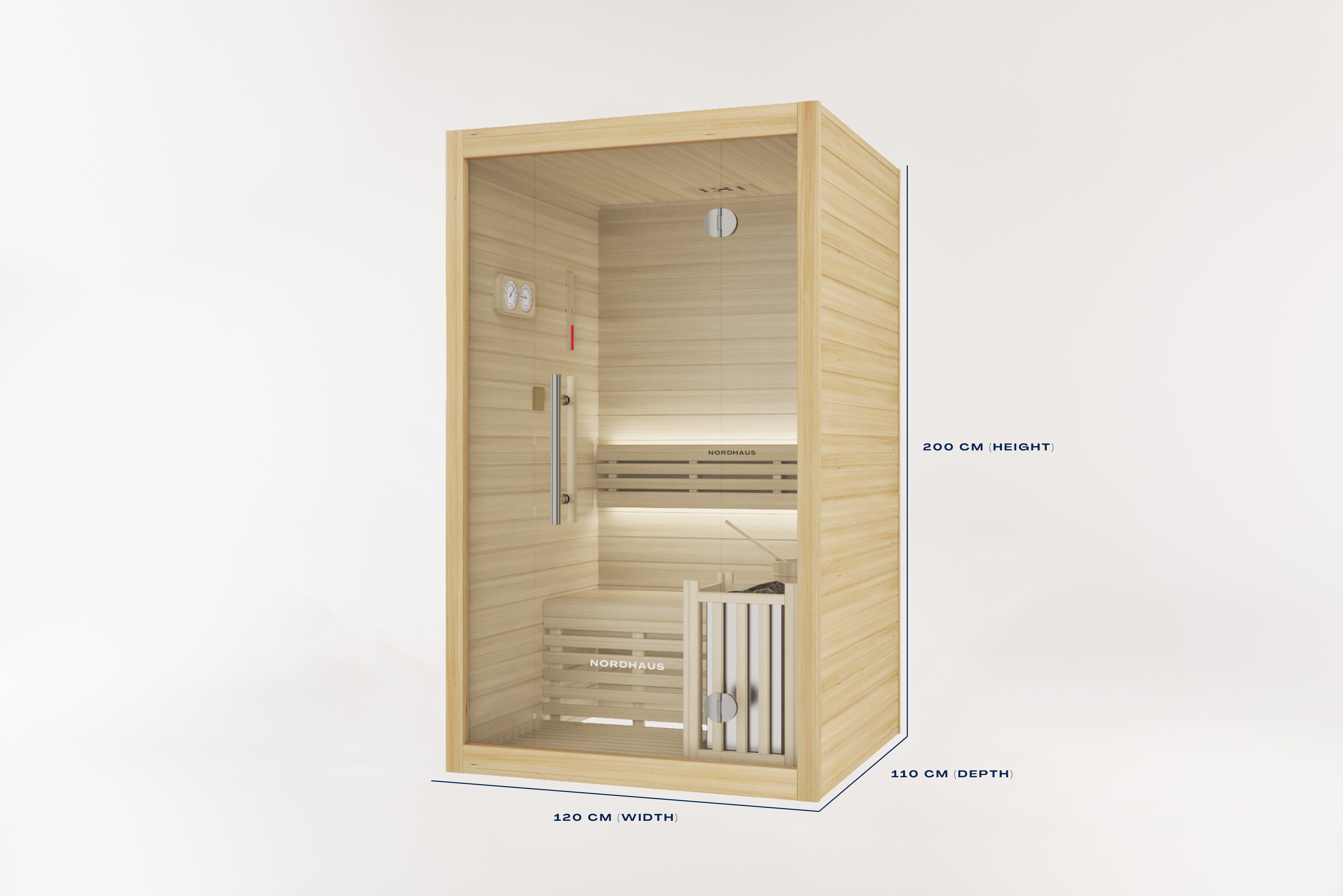 2 Person Traditional Sauna – Nordhaus